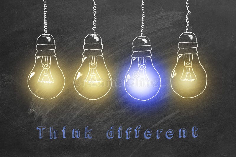 Think different stock illustration. Illustration of invention - 167981019