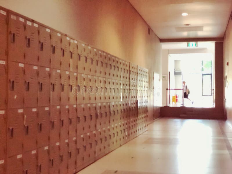 Row locker stock photo. Image of hallway, gymnasium - 106207476