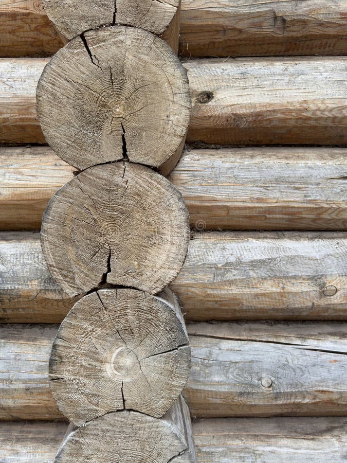 A Row of Logs with a Grainy Texture and a Rustic Appearance Stock Image ...