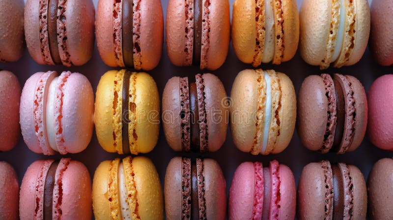 Row of Macaroons on Wall stock photo. Image of culinary - 311463630