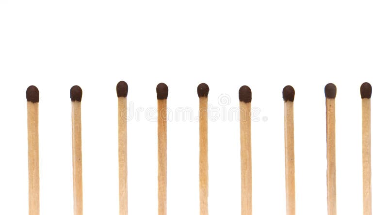 Row of matches stock photo. Image of individual, heat - 17011232