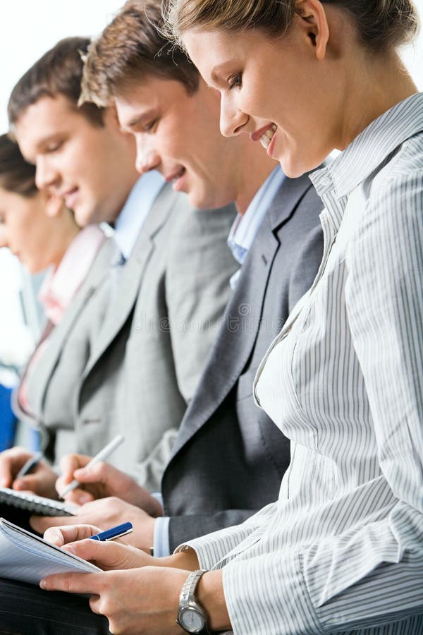Row of students stock photo. Image of learning, paperwork - 4058756