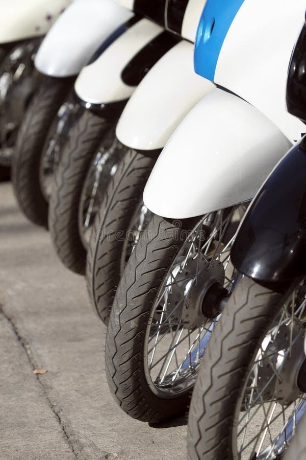Row of motorcycles stock image. Image of ride, sale, cycle - 27857759
