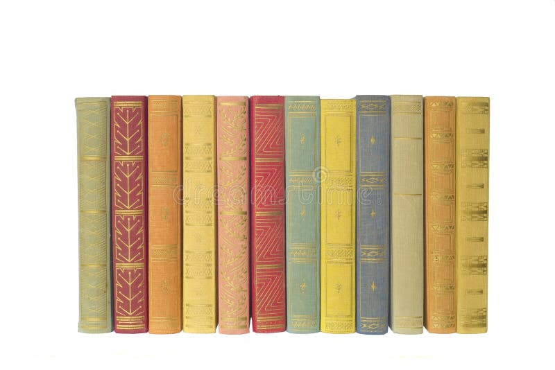 Books in a row stock image. Image of classic, information - 22489621