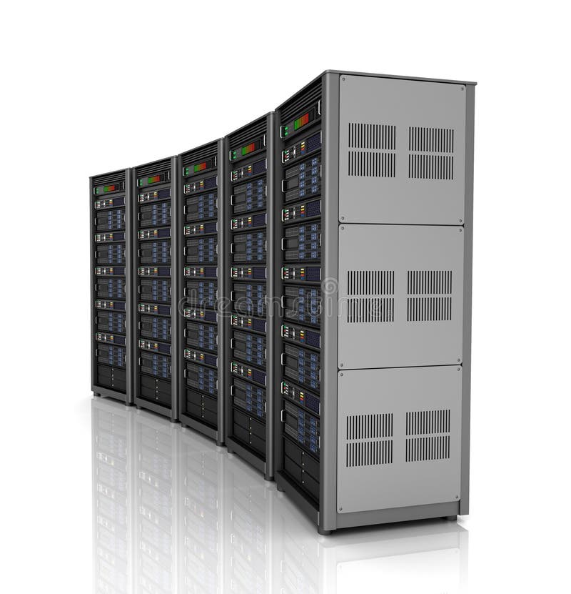 Set of data servers stock illustration. Illustration of grid - 29168241