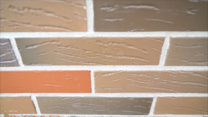 Facade of a Brick House. Windowless Brick Building Stock Photo - Image ...