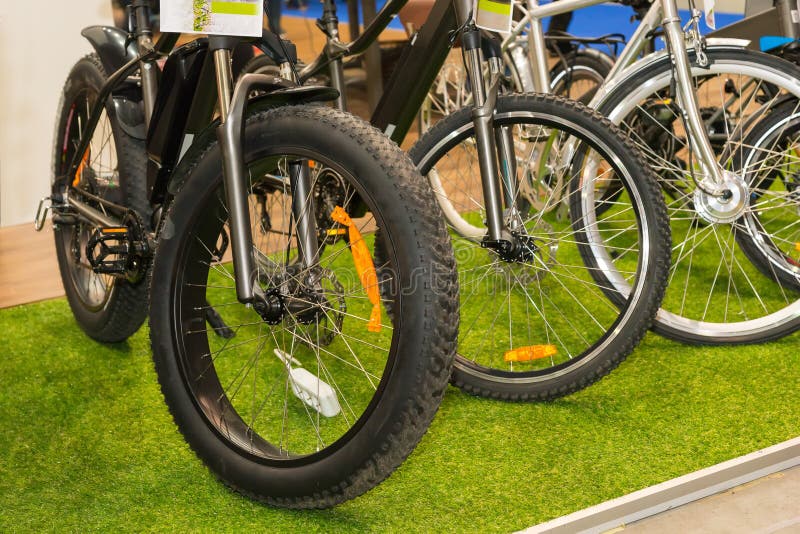 Row of New Modern Bicycles in Shop Stock Photo - Image of bikes, choice ...