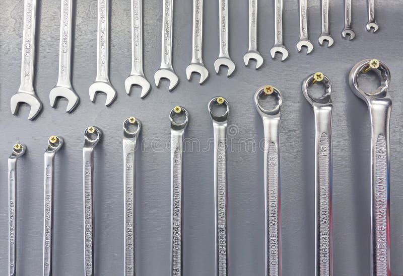 Spanners Hanging Grey Wall Stock Photos - Free & Royalty-Free Stock ...