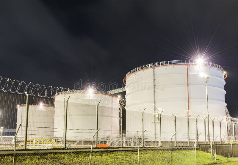 Row of oil tank stock photo. Image of port, generation - 200026670