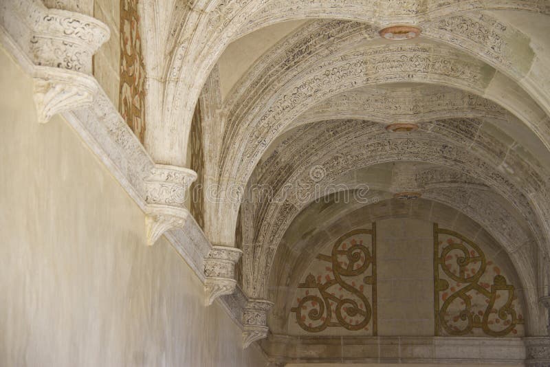 Row of old ceiling arches stock photo. Image of castle - 38649622