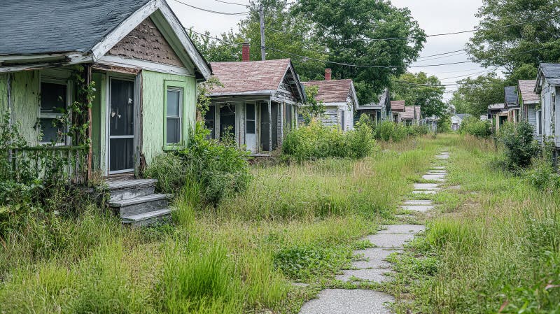 Row Wooden Houses Path Them Stock Photos - Free & Royalty-Free Stock ...
