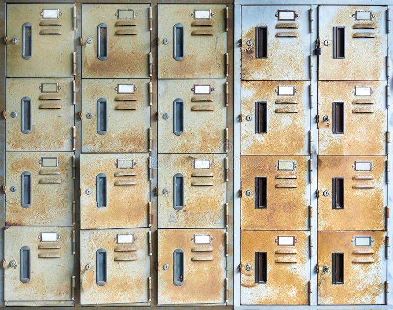 Rusty school cabinet stock image. Image of school, aged - 144147925