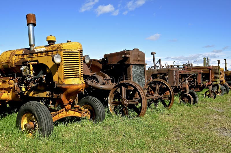 Worn Out Tractors and Riding Lawn Mowers Editorial Photography - Image ...