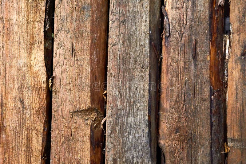 Row of Old Wooden Planks, Wood Texture. Stock Photo - Image of panel ...