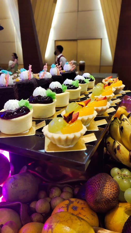 Row of pastry stock photo. Image of pastries, sweet - 267866992