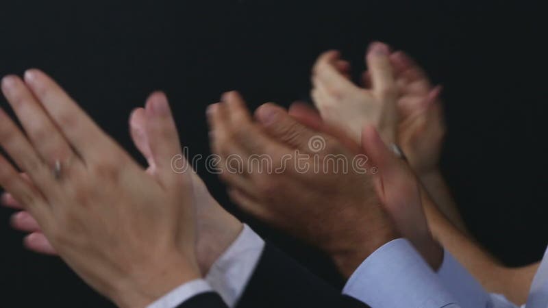 Hands Clapping on Green Screen with Clap Sound Stock Video - Video of ...