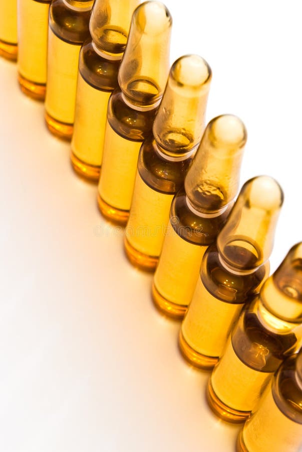 Row of phials stock photo. Image of research, transparent - 7448462