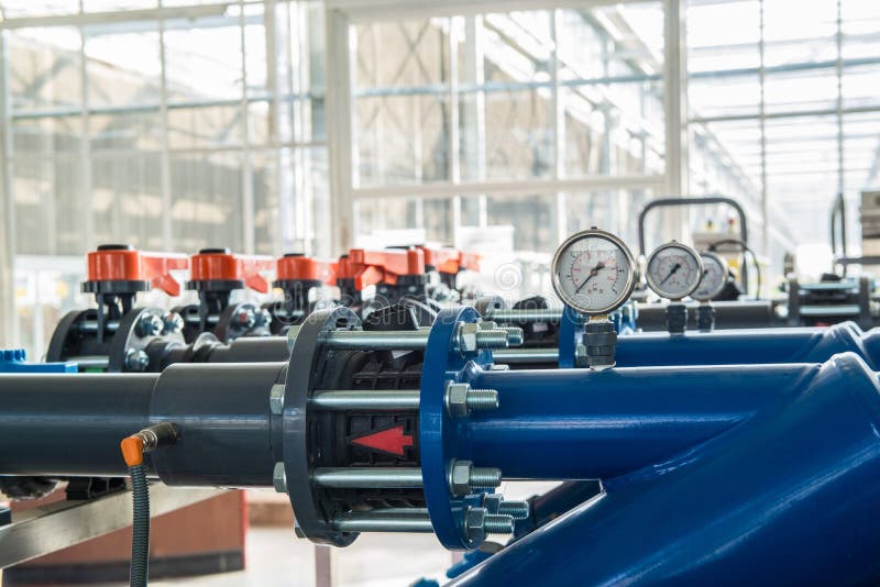 Industrial Pipes and Engine Stock Photo - Image of manufacturing, close ...