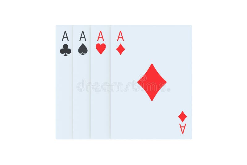 Suit of Playing Card Symbols Isolated on White Background Stock ...