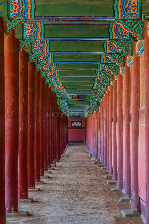 Row of Poles perspective stock photo. Image of gate - 163539808