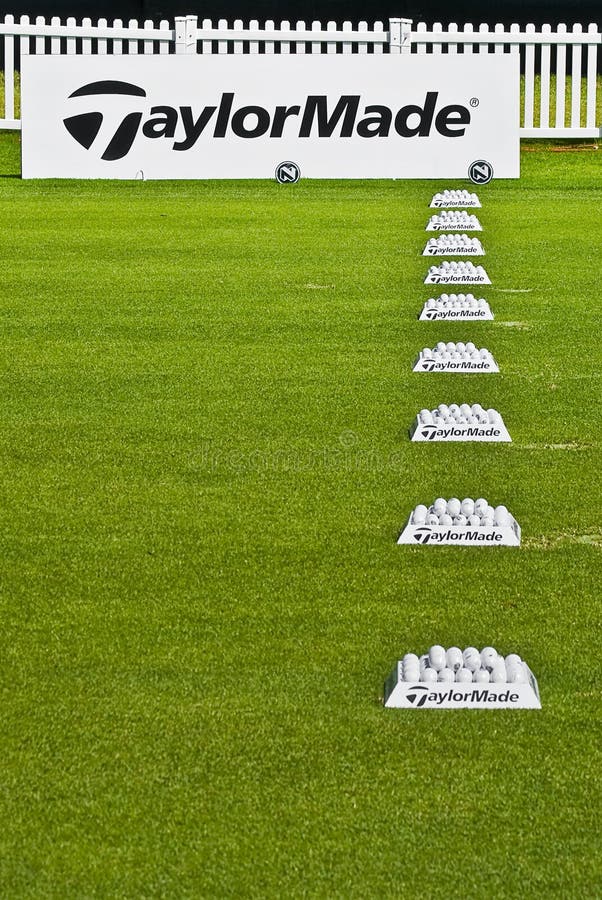Row of Practice Balls - Taylormade Editorial Stock Photo - Image of ...