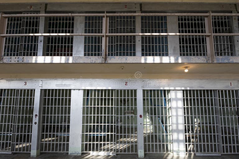 Row of prison cells stock image. Image of isolated, prisoner - 318239521