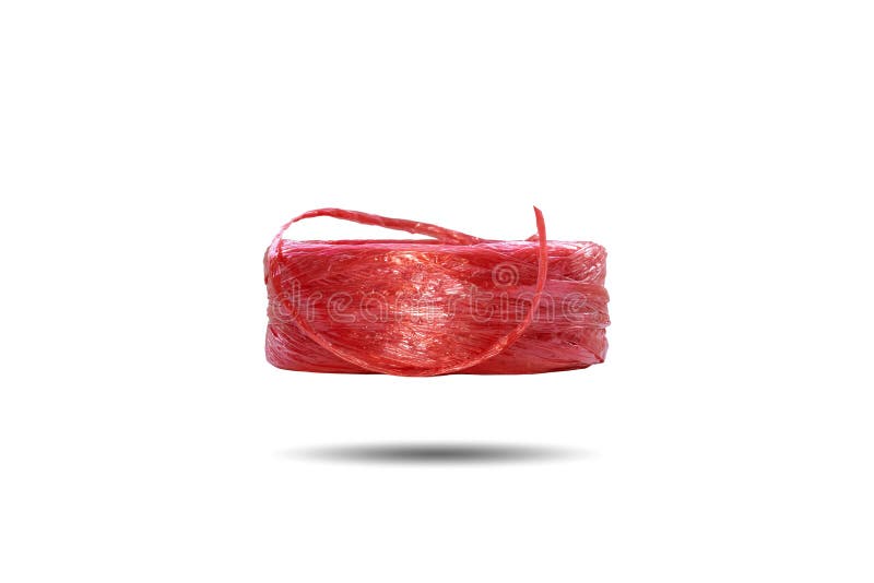 Row of red plastic rope stock image. Image of meat, cycle - 135276861