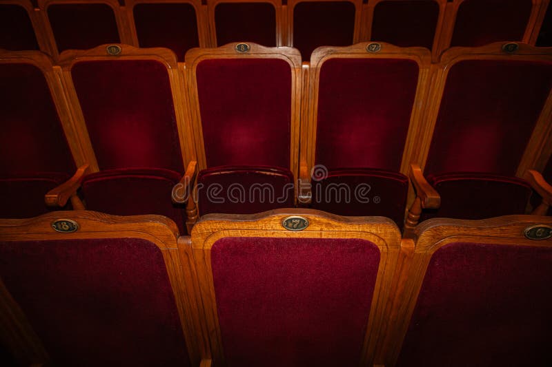Row of Red Seats in Theatre Stock Photo - Image of opera, culture ...