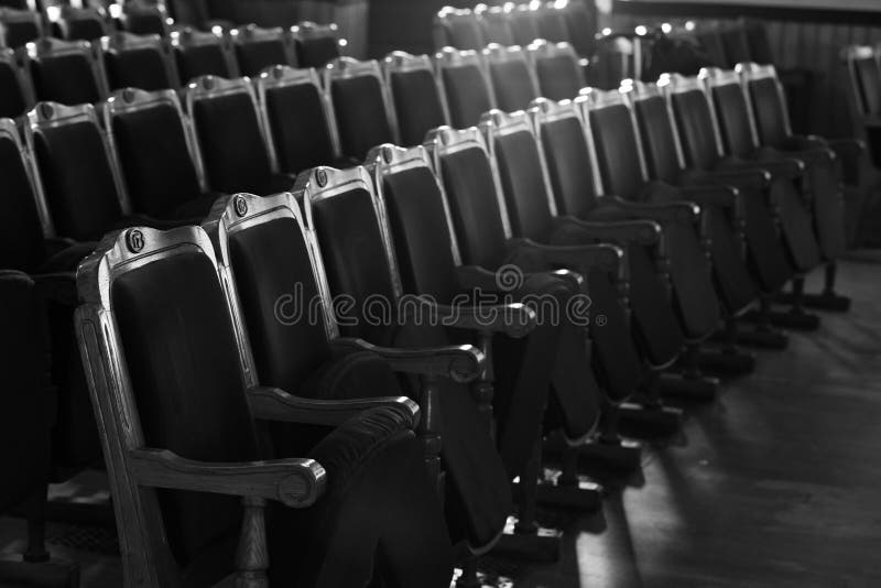 Row of Red Seats in Theatre Stock Photo - Image of architecture, lviv ...