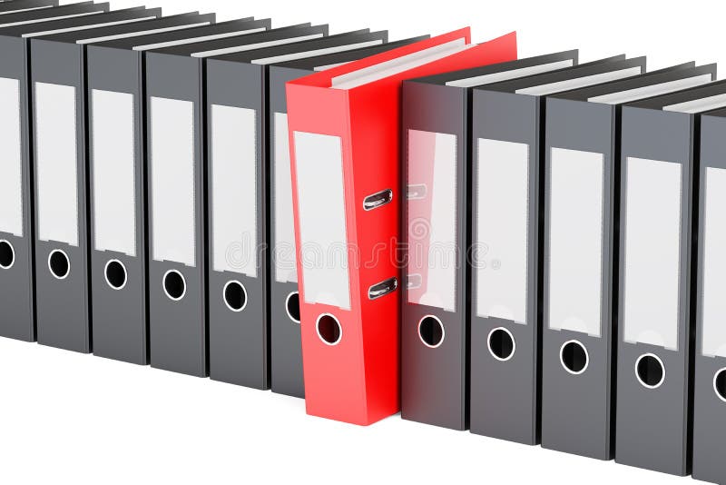Office Document Ring Binders File Papers Stock Illustrations – 510 ...