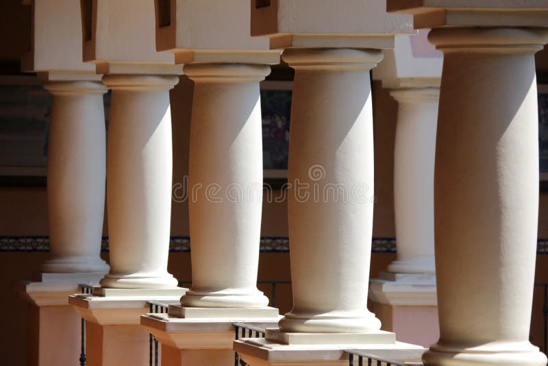 Row of roman style columns stock image. Image of greek - 112468989
