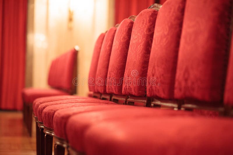 Row of seats stock photo. Image of indoor, elegant, chamber - 29048896