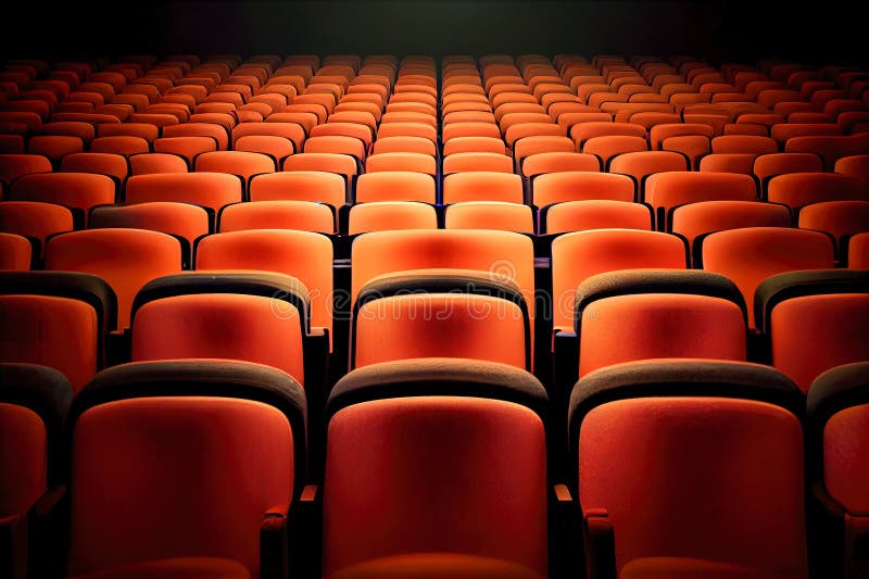 Row of Seats in the Cinema. Generative AI, Generative, AI Stock Image ...