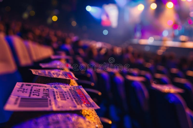 A Row of Seats in a Theater Filled with People Attentively Watching a ...