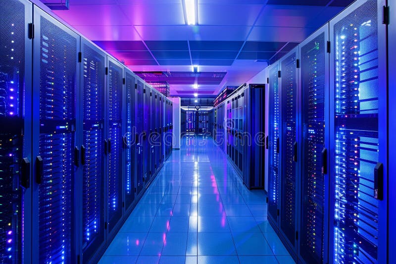 Server Room Interior stock photo. Image of interior - 332280610