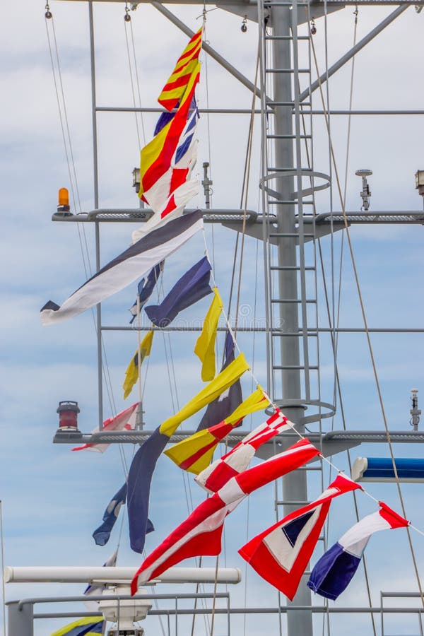 Row ship flag signal stock photo. Image of international - 62674994