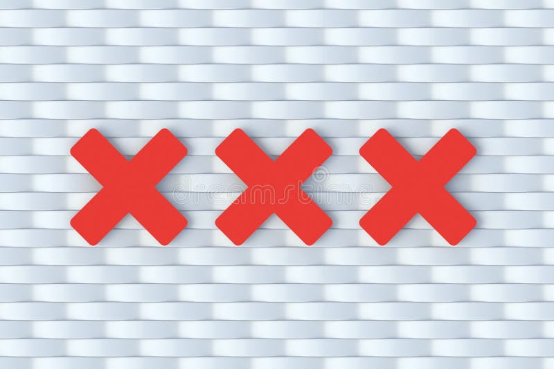 Row of Simple Shapes of Crosses. Geometrical Figure Stock Illustration ...