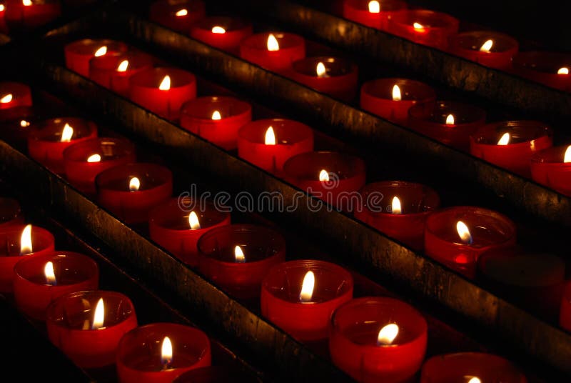 Church Prayer Candles stock photo. Image of hope, bright - 257742472
