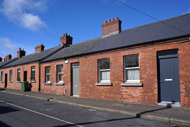 Small Working Class One Story Houses Stock Photo - Image of modest ...