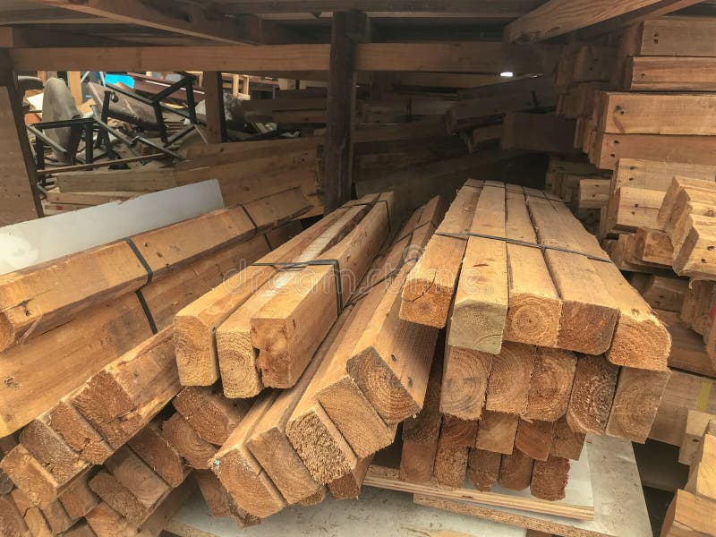 Stack of Wood in Storage Warehouse Stock Image - Image of carpenter ...