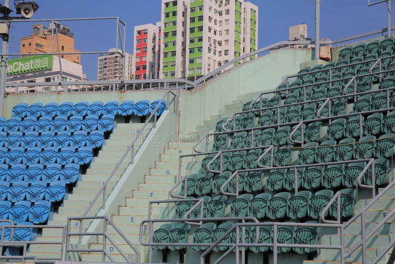 Row after Row of Stadium Seats and Bleachers 5 Jan 2013 Editorial Image ...