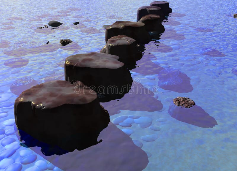 Stepping Stones Clipart