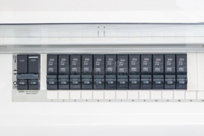 Circuit-breakers stock image. Image of distribution, connecting - 10178269