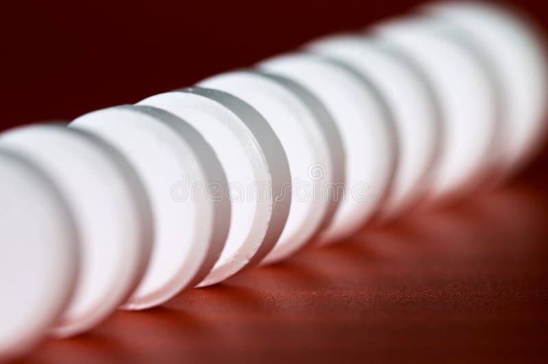 Row of tablets stock image. Image of painkiller, illness - 2539019