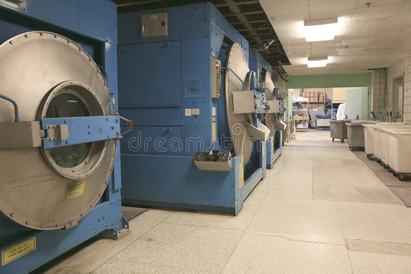 Row of Textile Dyeing Machines Stock Image - Image of cylinder, exhaust ...
