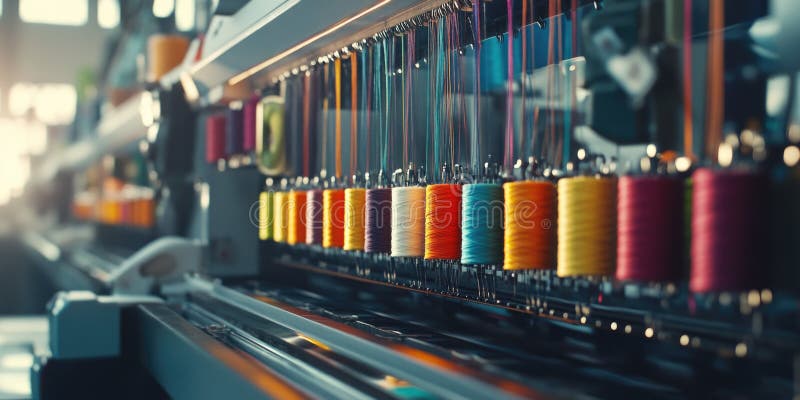 Thread Spool Machine stock photo. Image of thread, sewing - 378452716