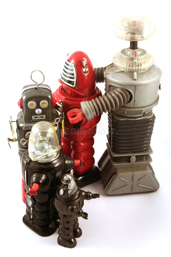 Two robots stock image. Image of control, clockwork, artificial - 2498493