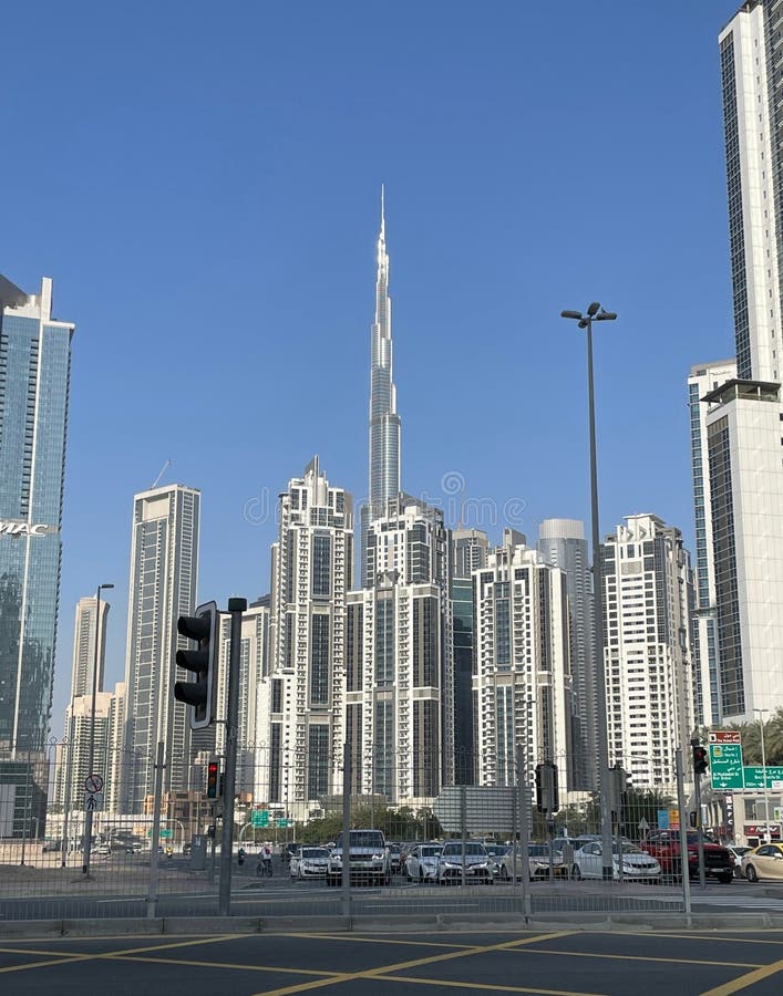 Row of Towering Skyscrapers Situated Side by Side in an Urban ...
