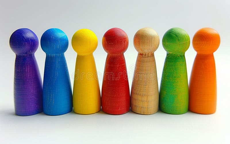 A Row of Toy People in Different Colors,DEI Strategy,Diversity, Equity ...