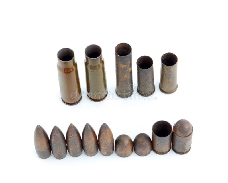 Old shells and bullets stock photo. Image of cartridges - 5942984